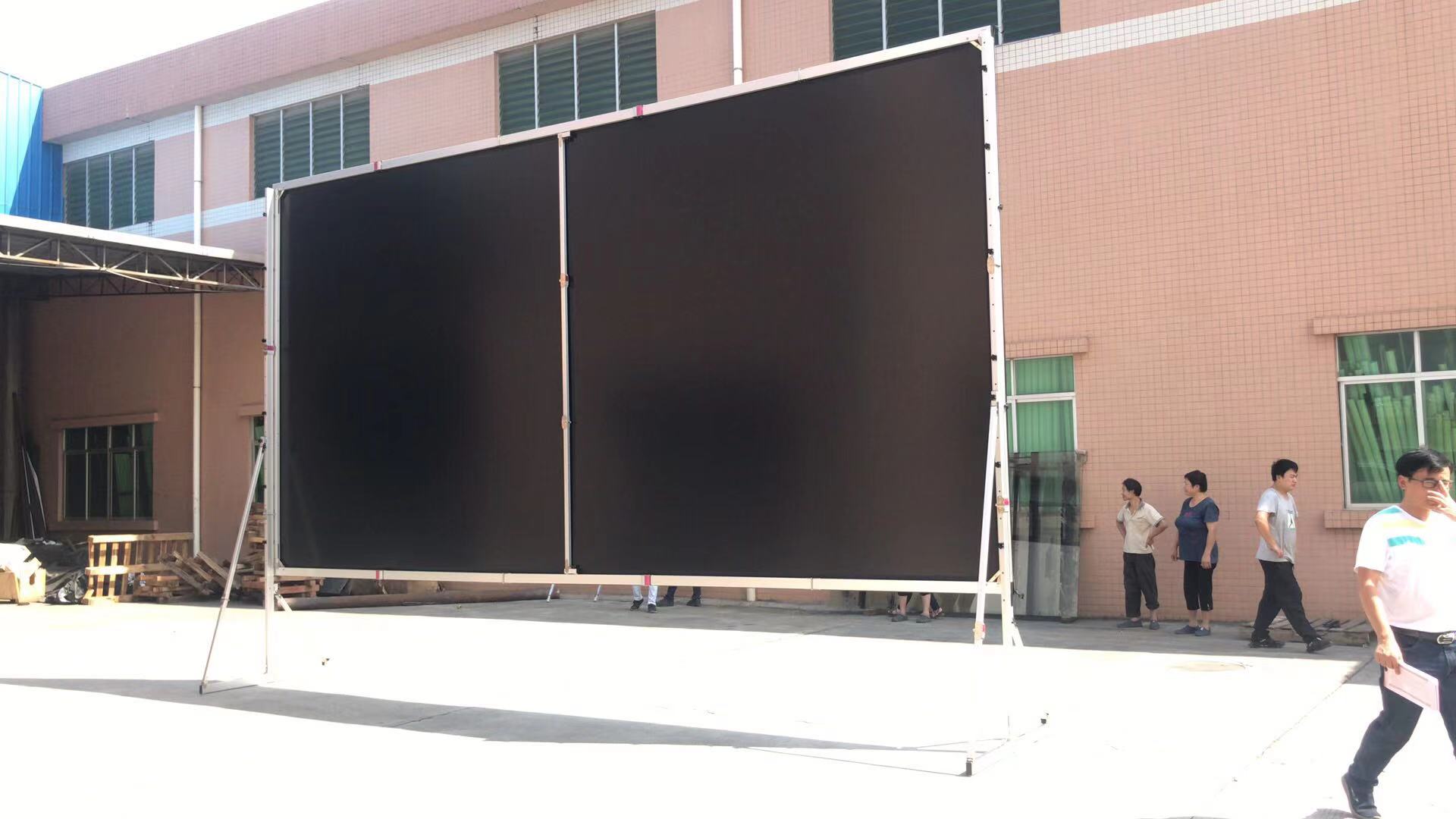 350'' Movie Screen fast fold projection screen front projection rear ...