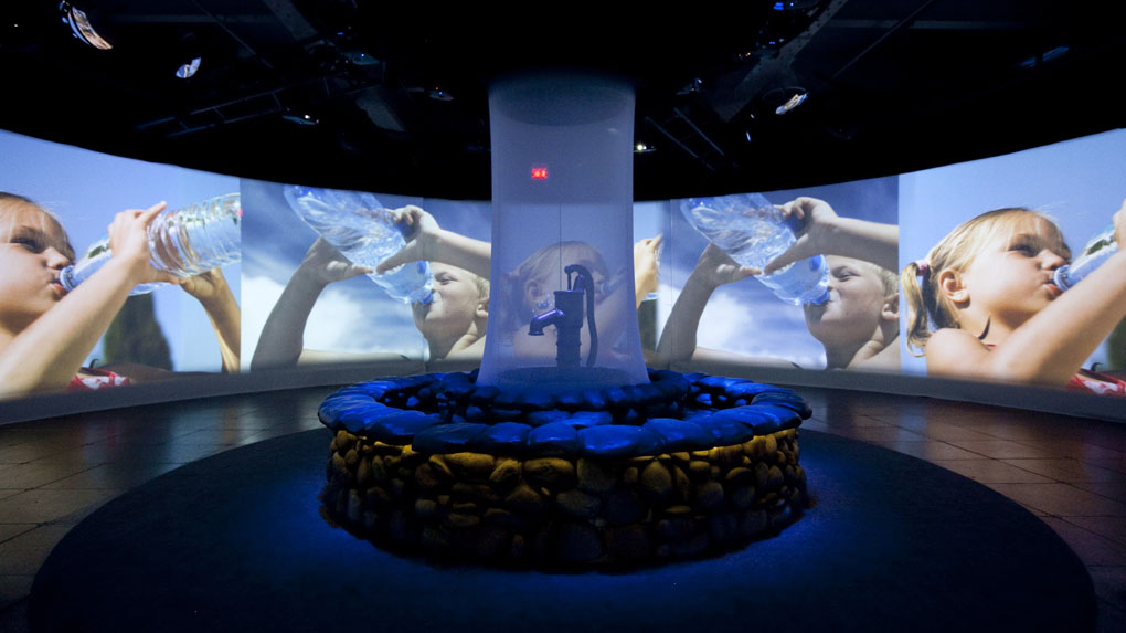 180°/ 220°/ 360° Large Curved Projector Screen Flight Simultaion Projection